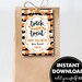 Editable Halloween Treat Gift Tag, Favor Tag, INSTANT DOWNLOAD ...