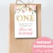 Editable 1st Birthday Party Favor Tag Template, Girl's First Birthday ...