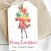 Editable Merry Christmas Happy Holidays Gift Tag Favor Tag - Etsy