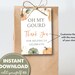 Editable Oh My Gourd Favor Tag, Fall Celebrations, Outdoor Party ...