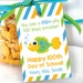 Editable 100th Day of School Goldfish Treat Bag Tag, Teacher Gift Tag ...