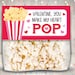 Valentine Popcorn Bag Toppers, INSTANT DOWNLOAD! You Make My Heart Pop ...
