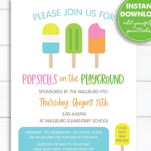 Editable Back to School Open House Meet the Teacher Flyer - Etsy