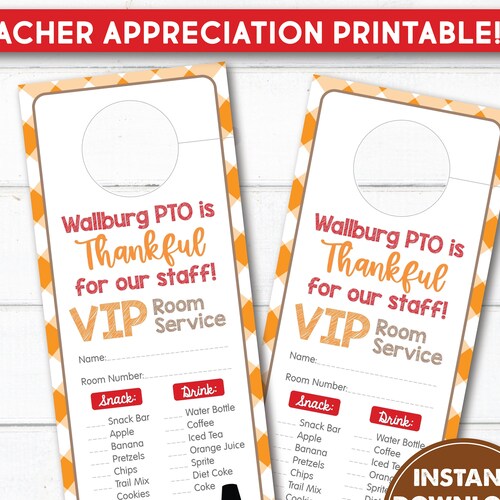 Editable Teacher & Staff Appreciation Printable Thanksgiving - Etsy