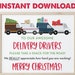 Christmas Delivery Driver Snack Sign, Christmas Deliveries, Mail ...