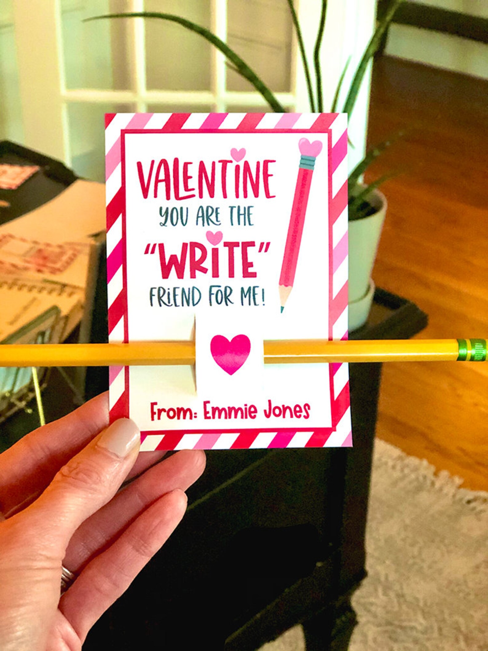 Editable Class Valentine Template Printable Write Friend for - Etsy