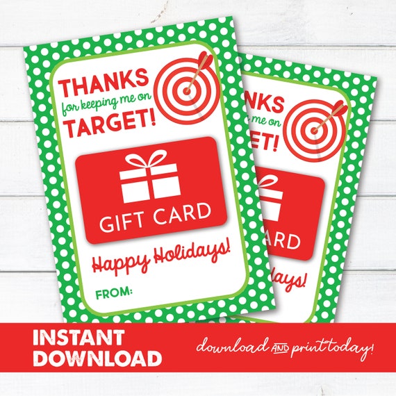 Target Gift Card Holder Christmas Gift Card Holiday Gift | Etsy