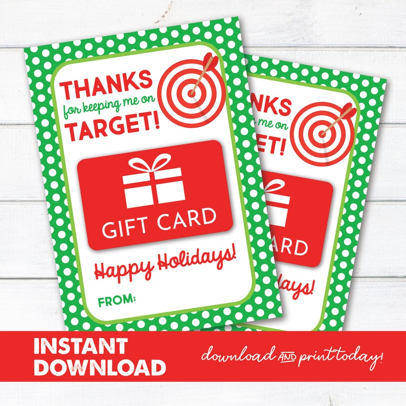 Target Gift Card Holder Christmas Gift Card Holiday Gift | Etsy