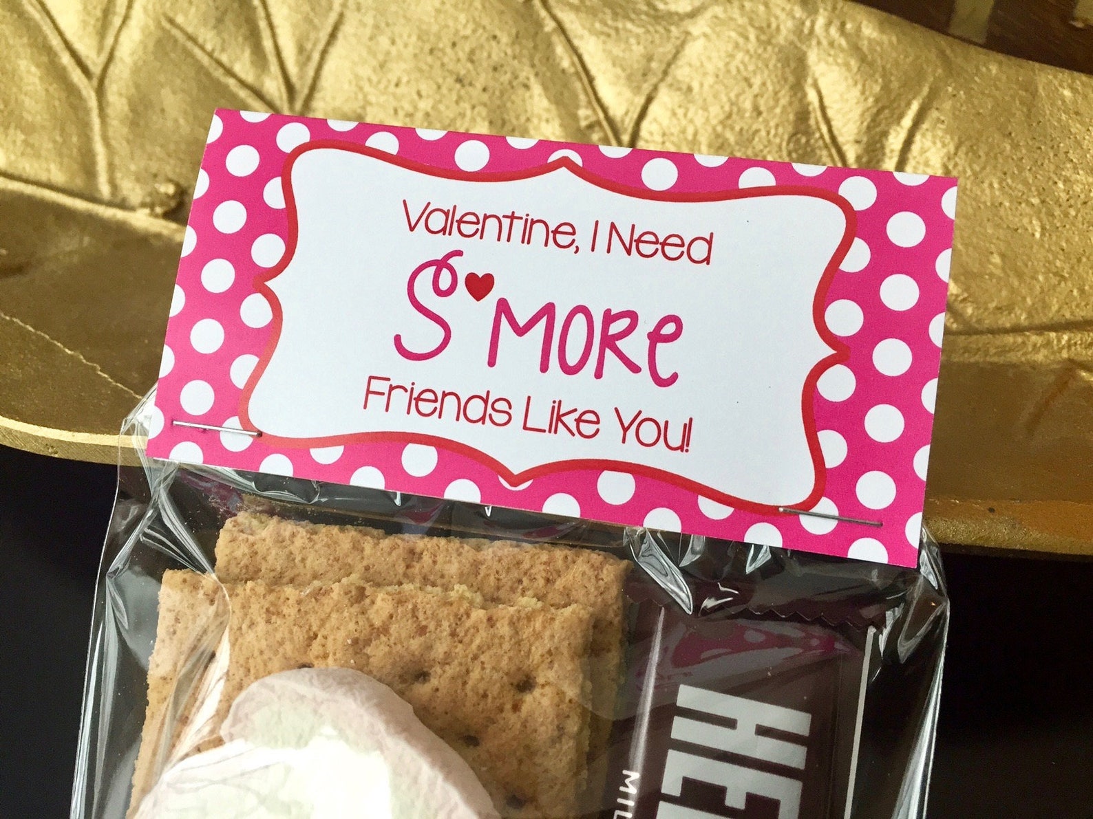 Valentine Treat Bag Toppers, I Need S'more Friends Like You, Candy Bag ...