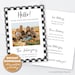 Editable We're Your New Neighbors Photo Card Template, Black Gingham ...