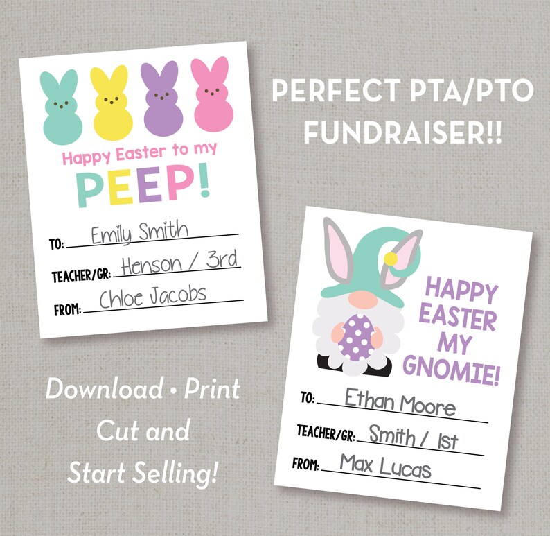 Easter Bunny Grams, INSTANT Download, PTA, PTO School Fundraiser ...