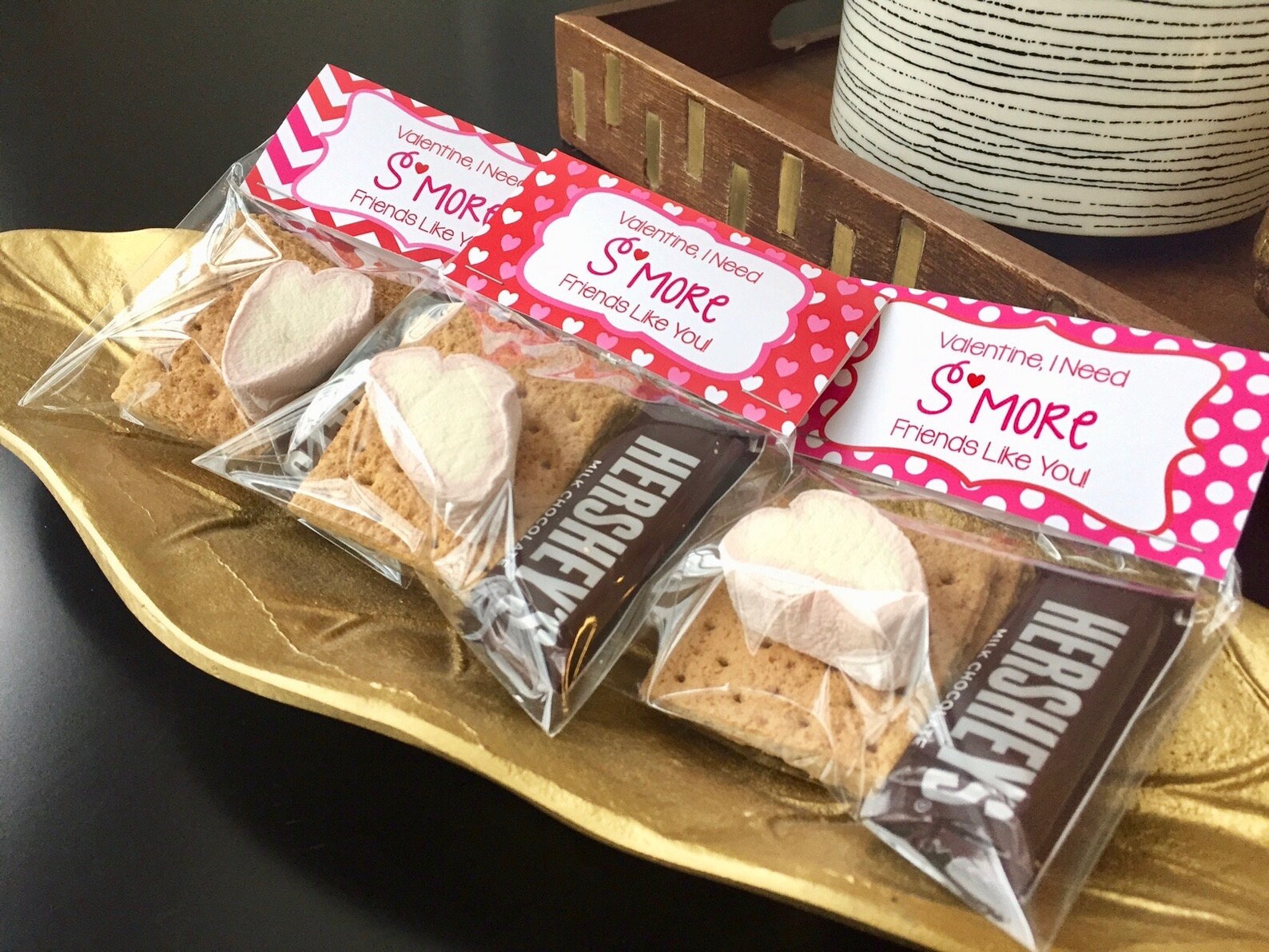 Valentine Treat Bag Toppers, I Need S'more Friends Like You, Candy Bag ...