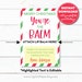 Editable You're the Balm Lip Balm Holder Cards, Christmas Gift ...