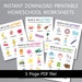 PRINTABLE Mega Bundle 14 Home School Worksheets Preschool - Etsy