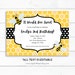 Editable Bumble Bee Birthday Party Invitation, It Would Bee Sweet ...