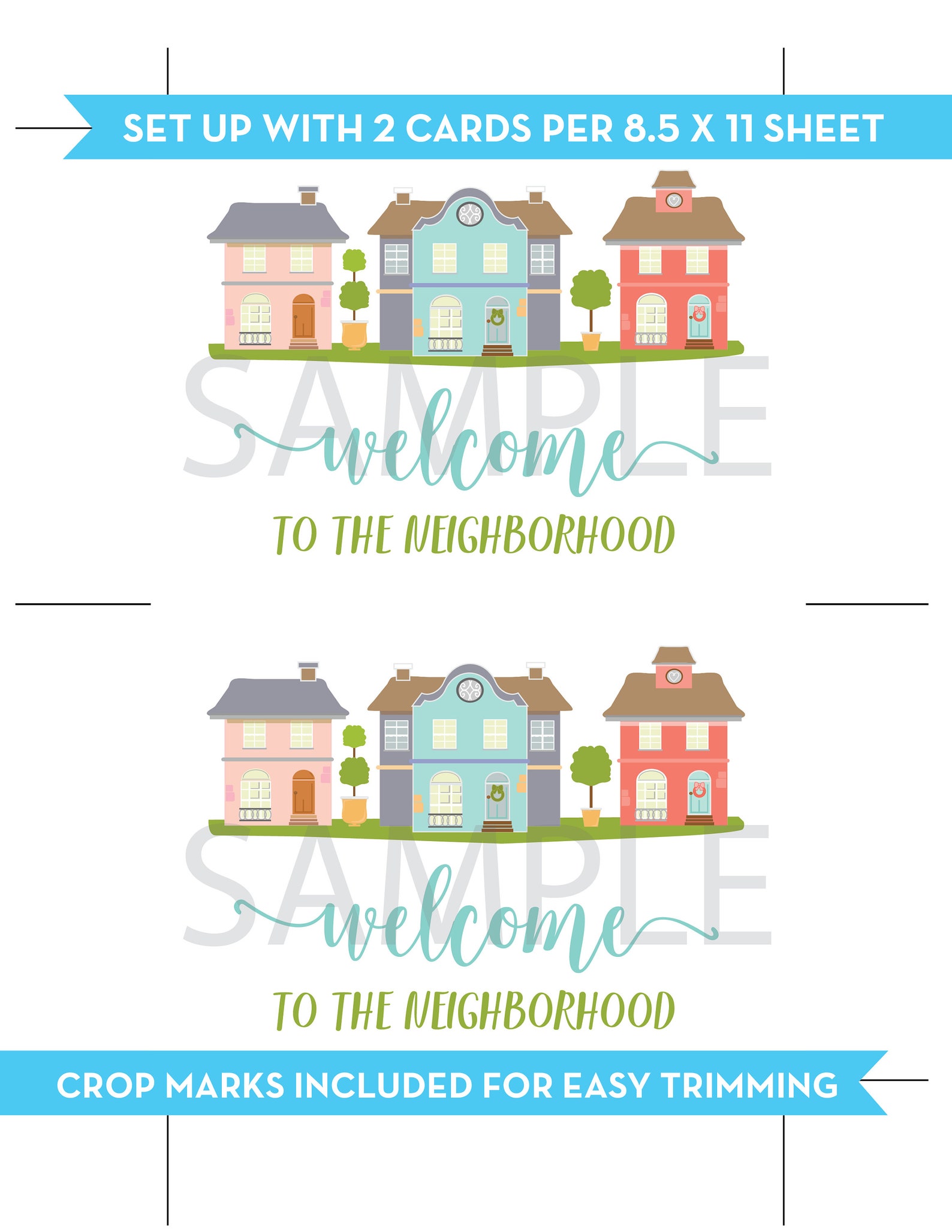 Welcome to the Neighborhood, Contact Information Cards, Neighbor ...