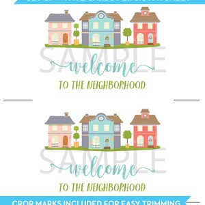 Welcome to the Neighborhood, Contact Information Cards, Neighbor ...