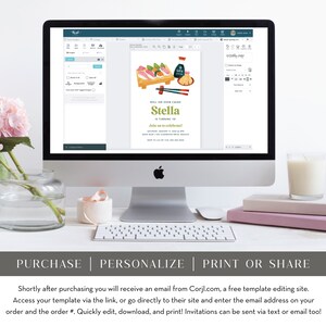 Editable Sushi Birthday Party Favor Tags, Hibachi, Sushi Dinner, Asian ...