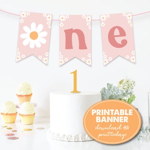 Editable 1st Birthday Time Capsule Sign and Card Templates, Groovy ...