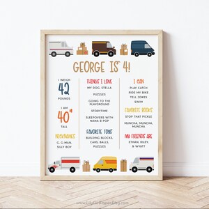 Delivery Truck Birthday Party Invitation, Boys Birthday, Delivering the ...