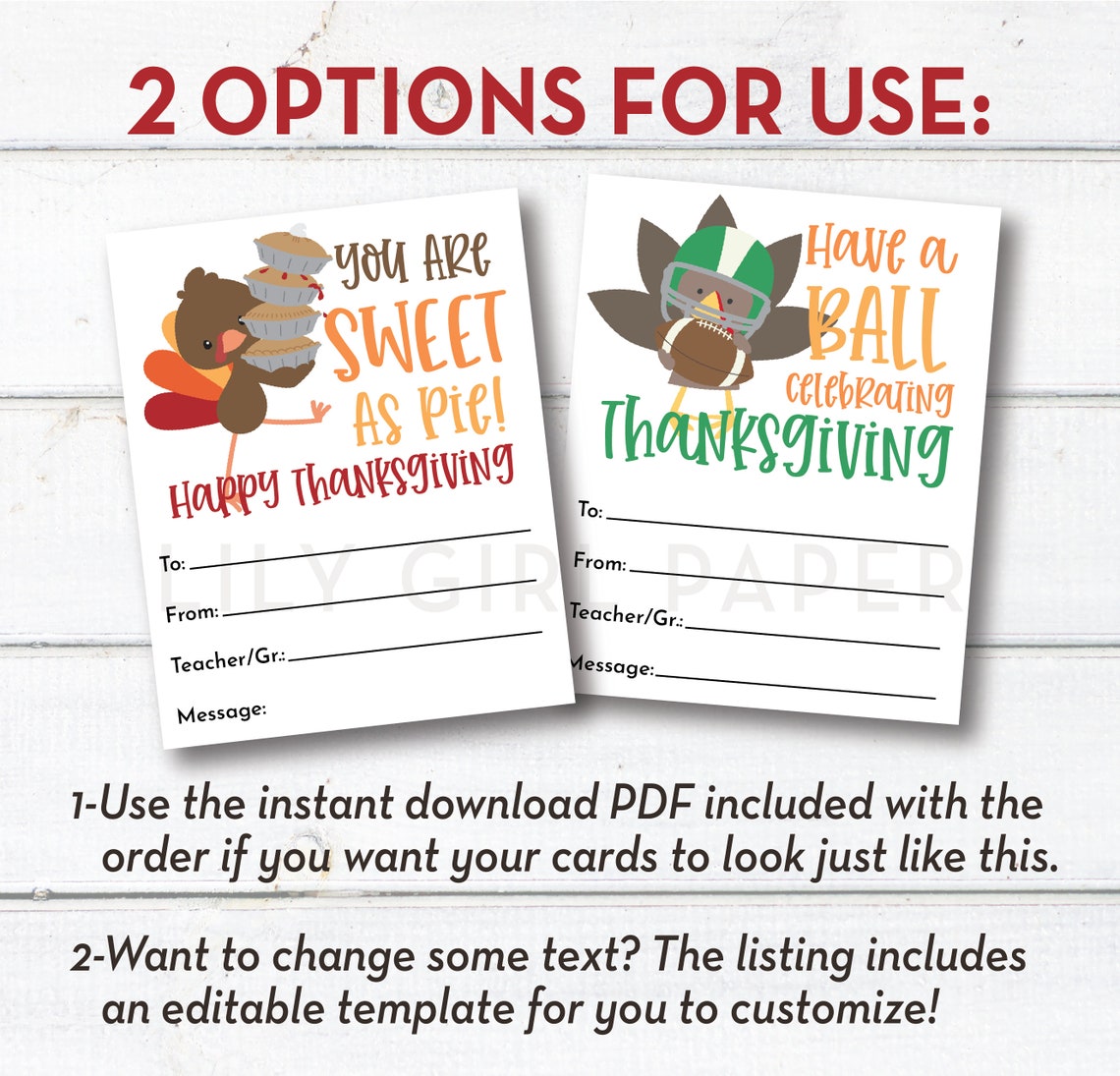 Editable Thanksgiving Gobble Grams Candy Grams INSTANT - Etsy