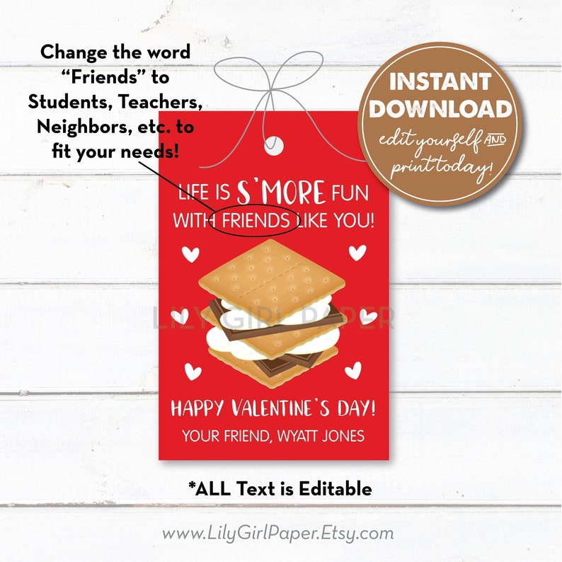 Editable Life is S'more Fun With Friends Like You | Etsy