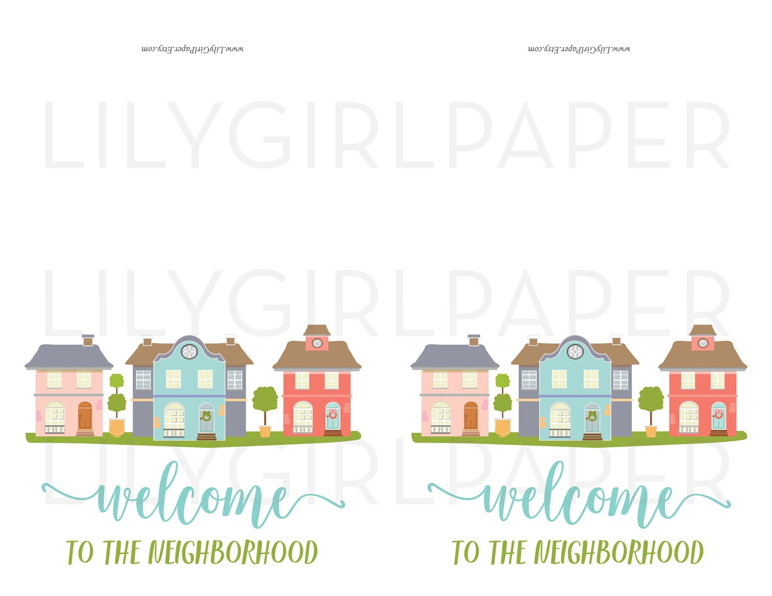 Welcome to the Neighborhood Cards, Neighbor Housewarming Gift, New Home ...