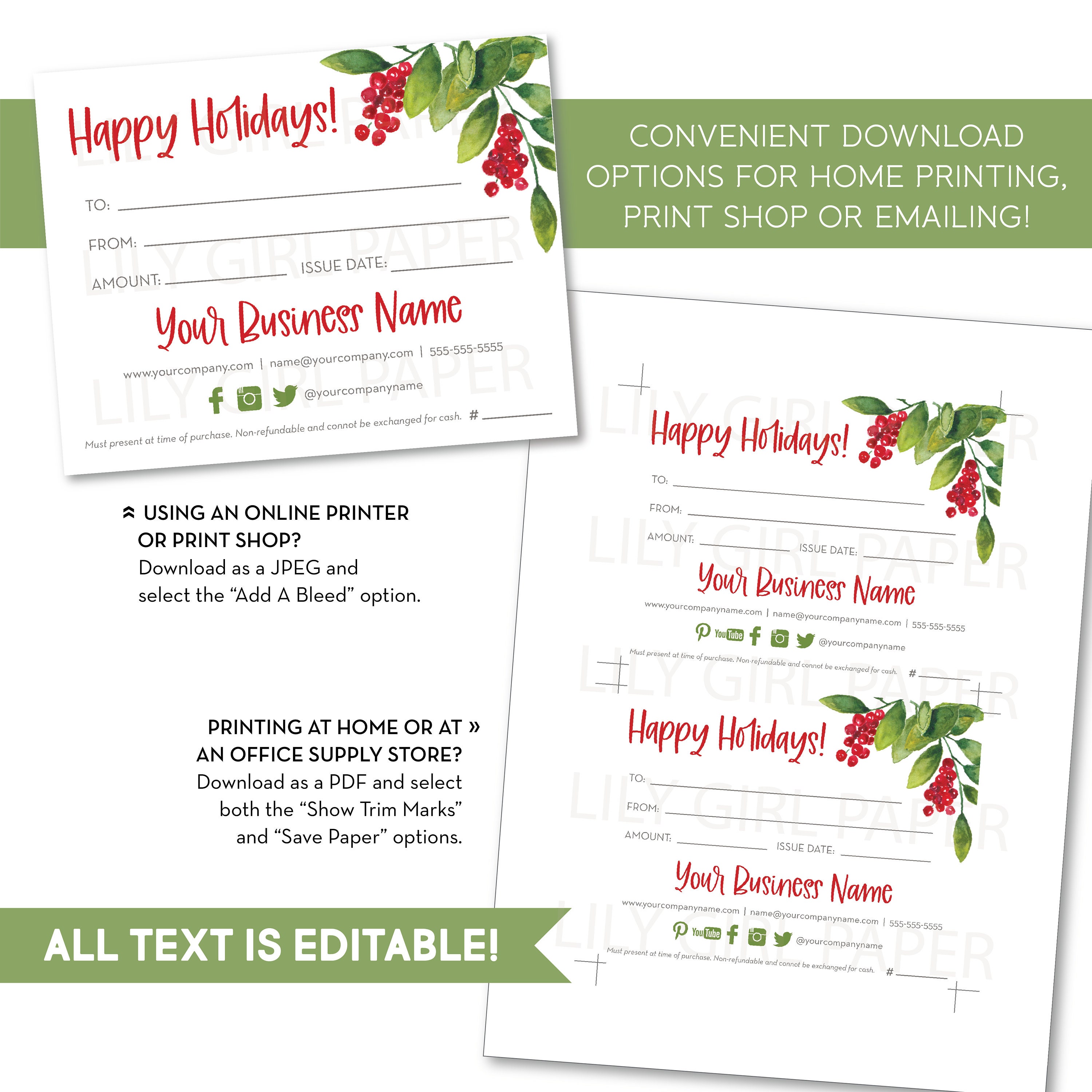 editable-happy-holidays-business-gift-certificate-template-etsy