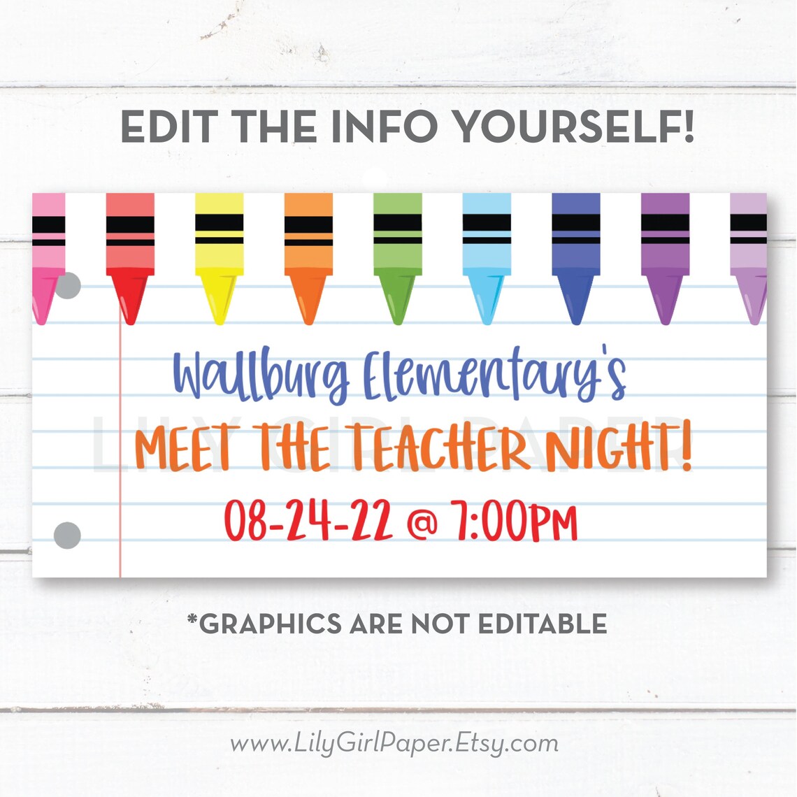 Editable Back to School Meet the Teacher Social Media Event - Etsy