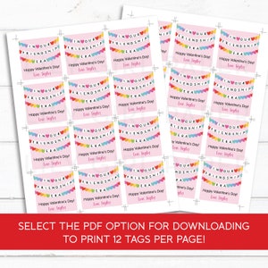 In Our Friendship Era Valentine Cards, Editable Friend Bracelet Tags ...