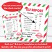 Editable Elf Report Card, INSTANT DOWNLOAD Christmas Elf Behavior ...