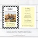 Editable We're Your New Neighbors Photo Card Template, Black Gingham ...
