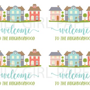 Welcome to the Neighborhood Cards, Neighbor Housewarming Gift, New Home ...
