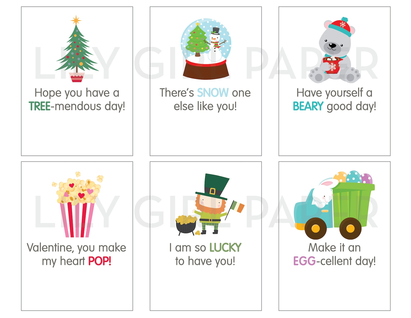 Lunchbox Love Notes Printable Lunch Box Cards Preschool - Etsy