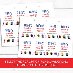 Editable Teacher & Staff Appreciation Week Treat Bag Tag, Teacher Gift ...