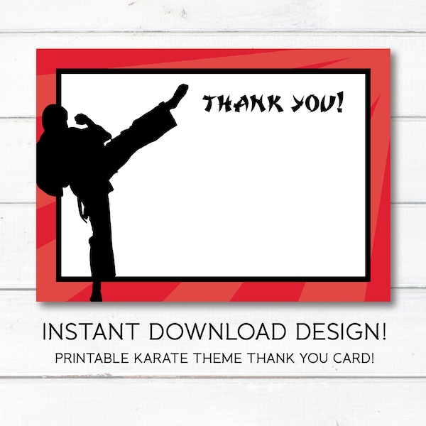 Karate Birthday Card - Etsy