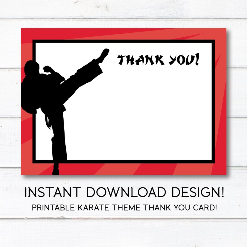 Karate Birthday Card - Etsy