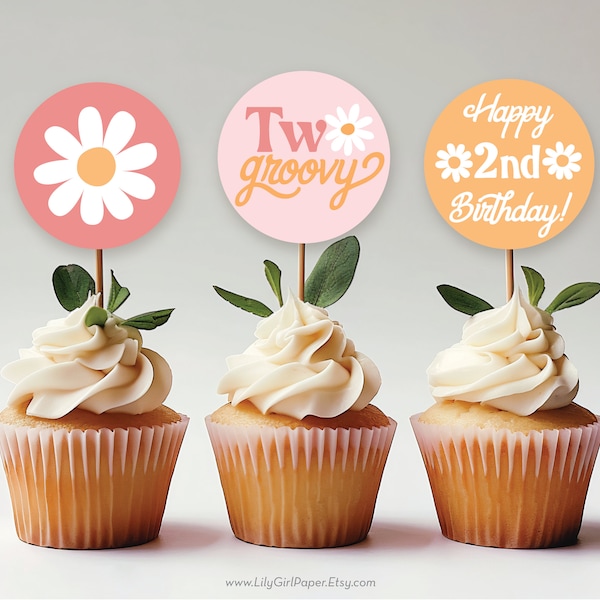 Groovy Cupcakes - Etsy