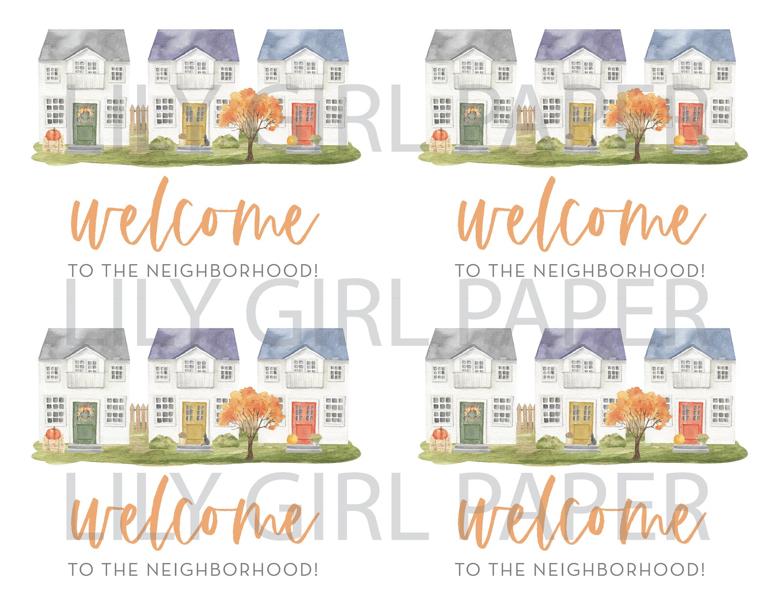 Welcome to the Neighborhood Cards Neighbor Housewarming Gift - Etsy
