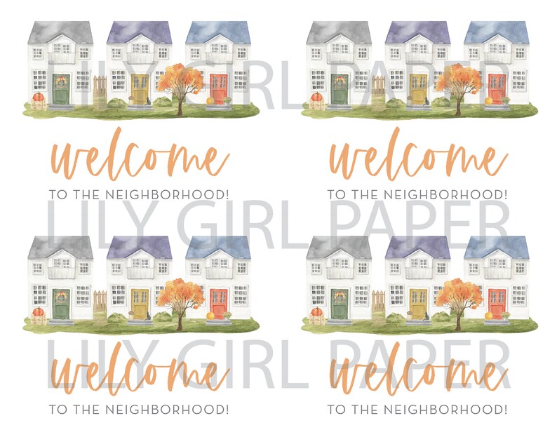 Welcome to the Neighborhood Cards Neighbor Housewarming Gift - Etsy