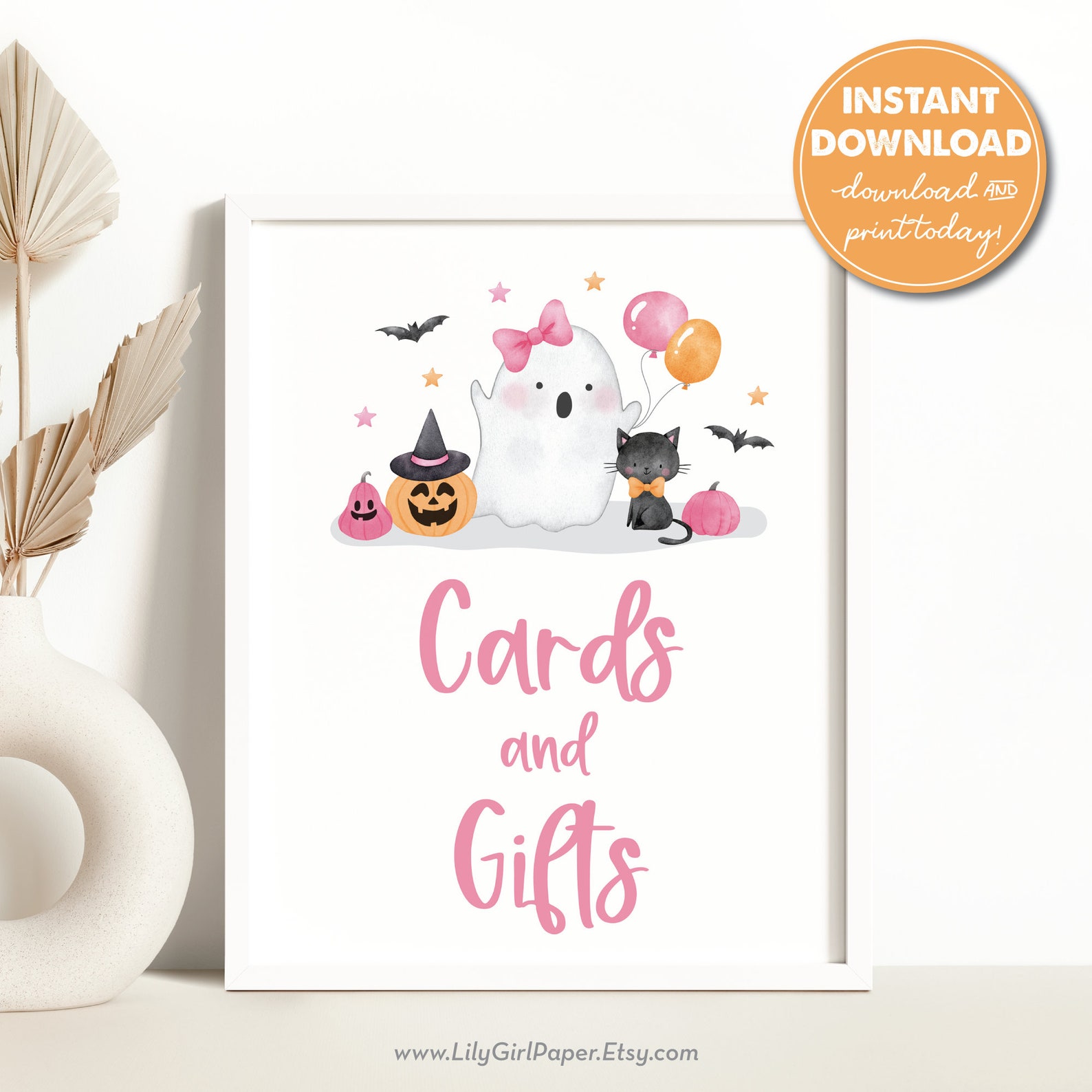 Hey Boo Halloween Birthday Party Invitation Editable - Etsy