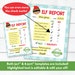 Editable Elf Report Card, INSTANT DOWNLOAD Christmas Elf Behavior ...