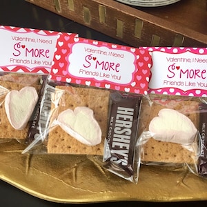 Valentine Treat Bag Toppers, I Need S'more Friends Like You, Candy Bag ...
