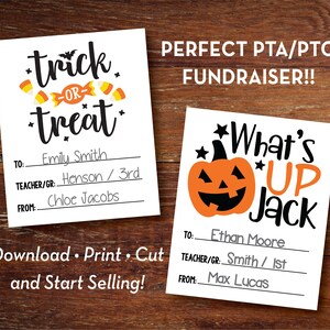 Halloween Boo-grams, INSTANT Download, PTA, PTO School Fundraiser ...