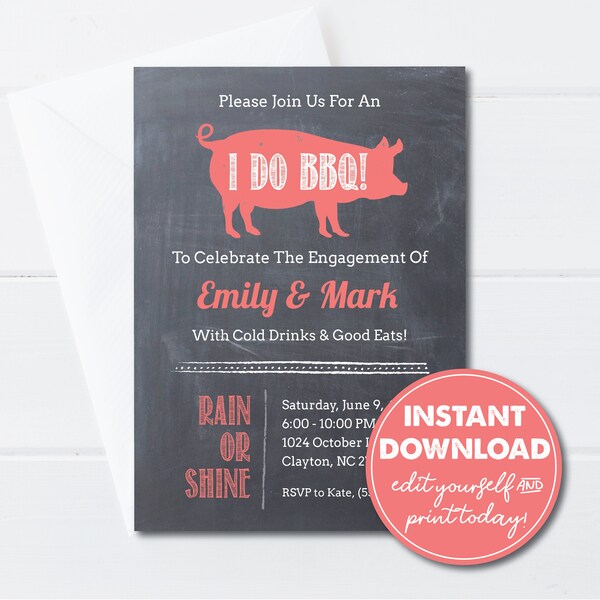 Pig Pickin Invitation - Etsy