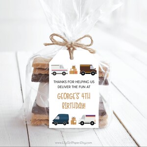 Delivery Truck Birthday Party Invitation, Boys Birthday, Delivering the ...