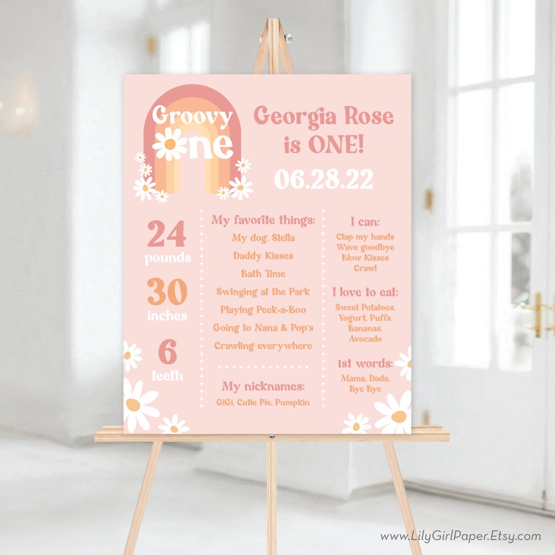 One Groovy Baby Banner - Etsy