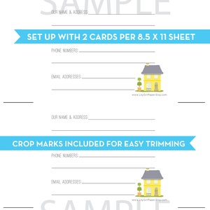 Welcome to the Neighborhood, Contact Information Cards, Neighbor ...