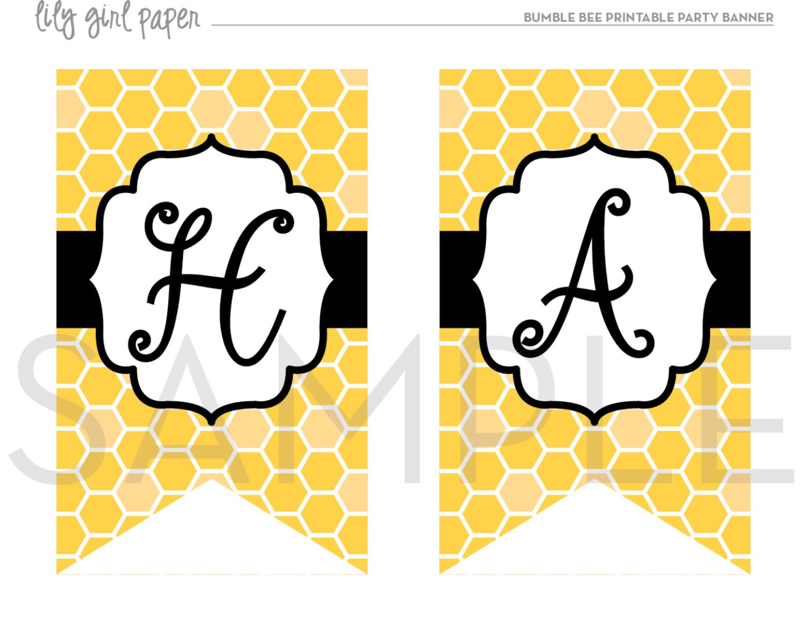 Bumble Bee Party Banner Bumble Bee Birthday Bunting High | Etsy