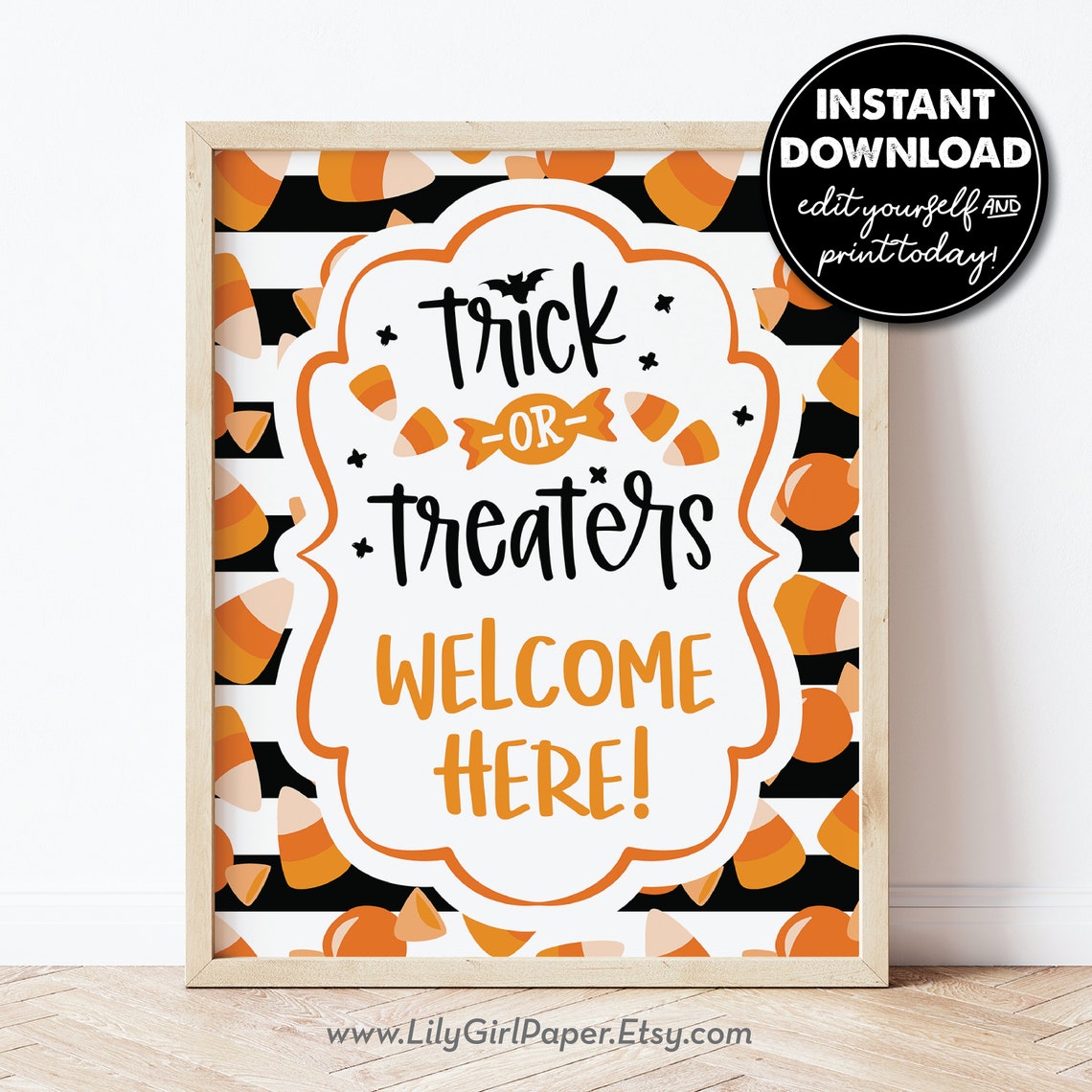 Digital 16x20 Trick-or-treaters Welcome Sign, Halloween 2021, Handing ...
